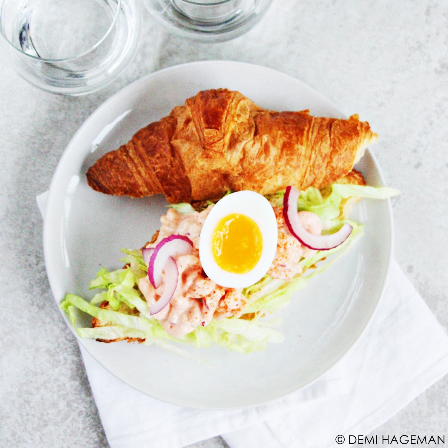 Ham-kaas croissant - StudioKOOK